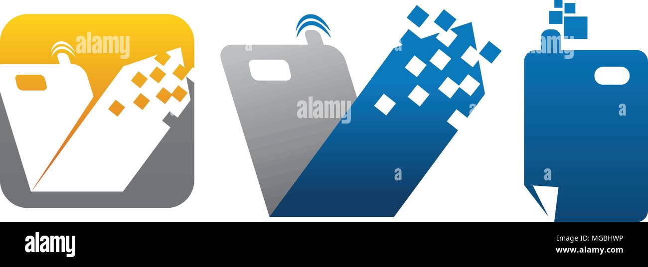 Data center mobile phone Stock Vector Images - Alamy