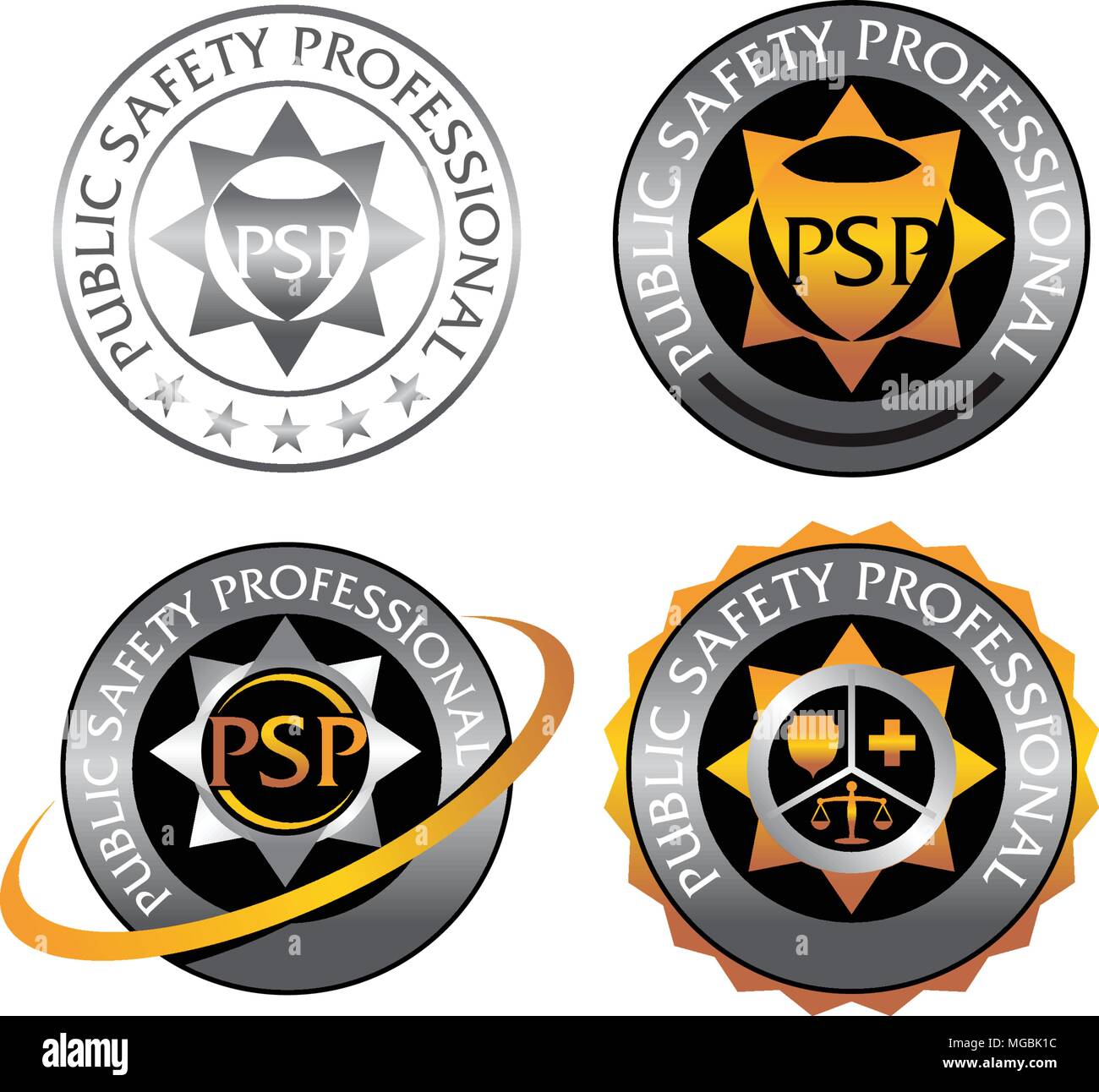 Public Safety Professional Set Stock Vector Image & Art - Alamy