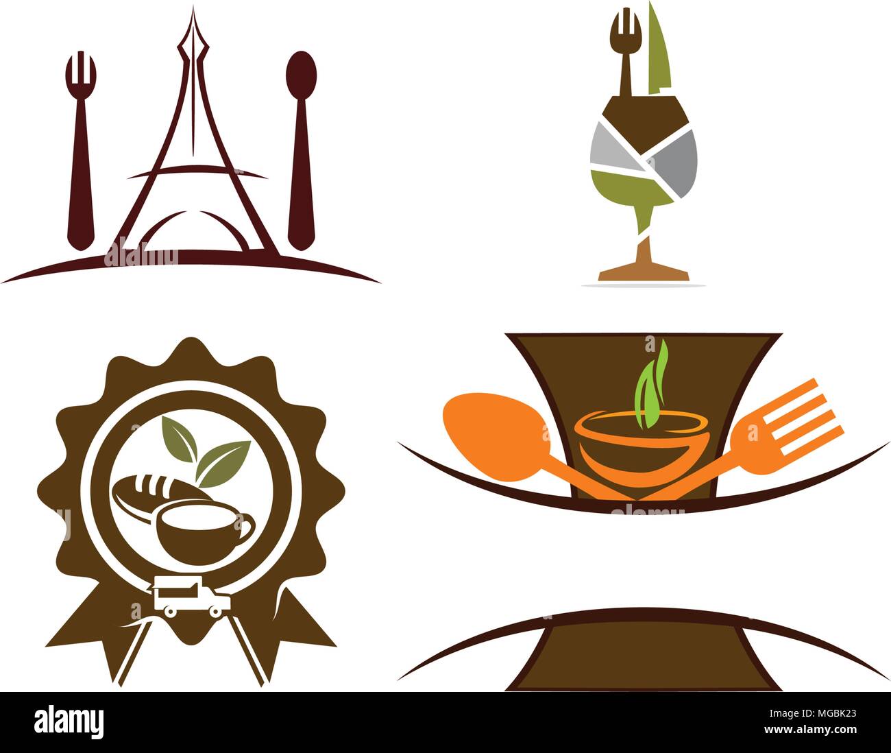 Restaurant Vector Template Set Stock Vector Image & Art - Alamy