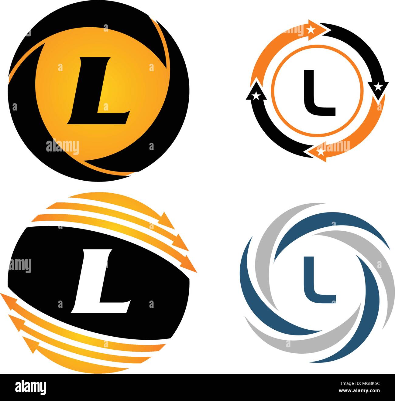 Dynamic Rotation Marketing L Distribution Set Stock Vector Image & Art ...