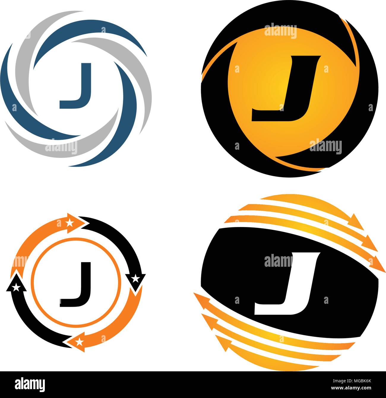 Dynamic Rotation Marketing J Distribution Set Stock Vector Image & Art ...