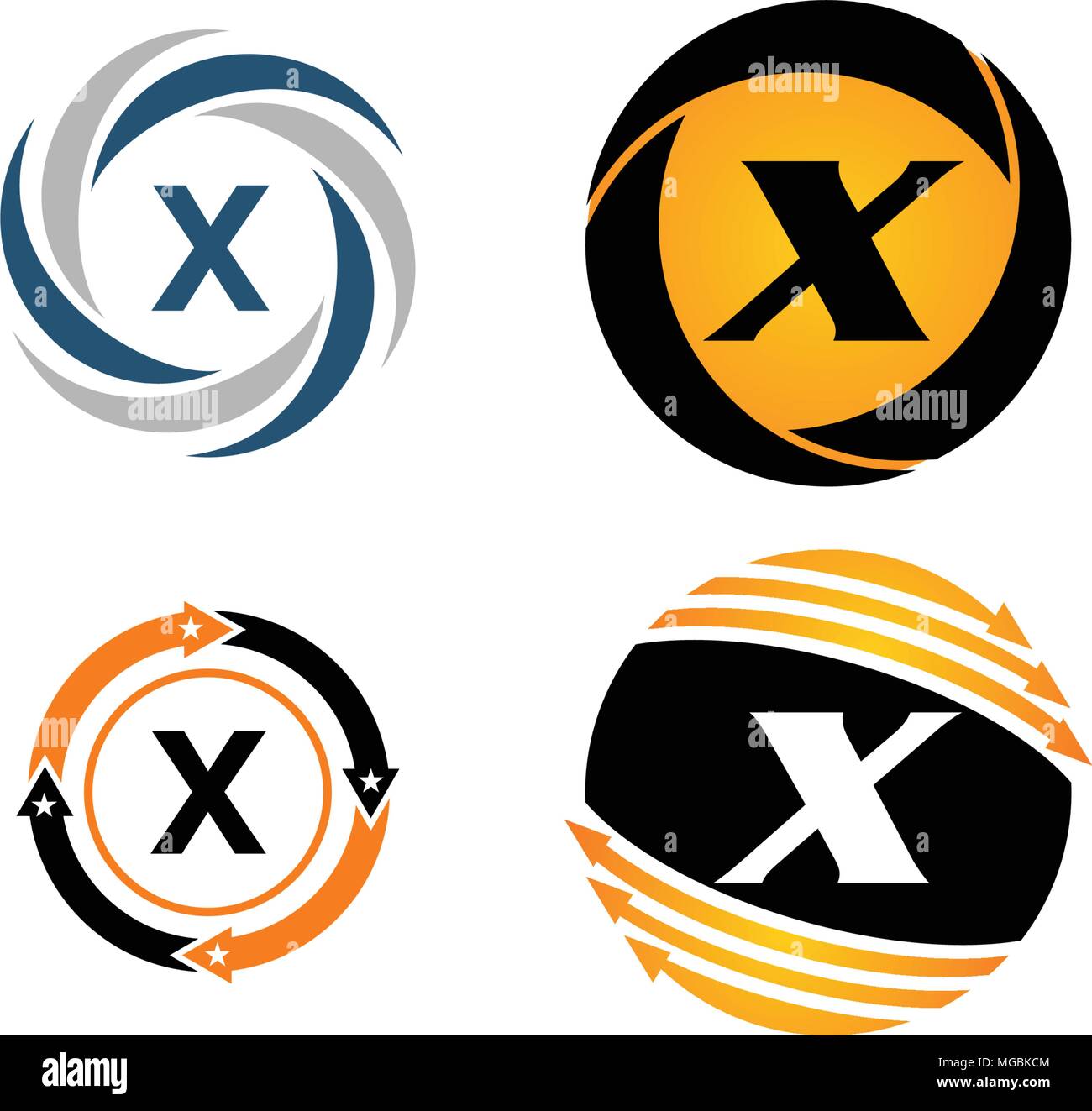 Dynamic Rotation Marketing X Distribution Set Stock Vector Image & Art ...