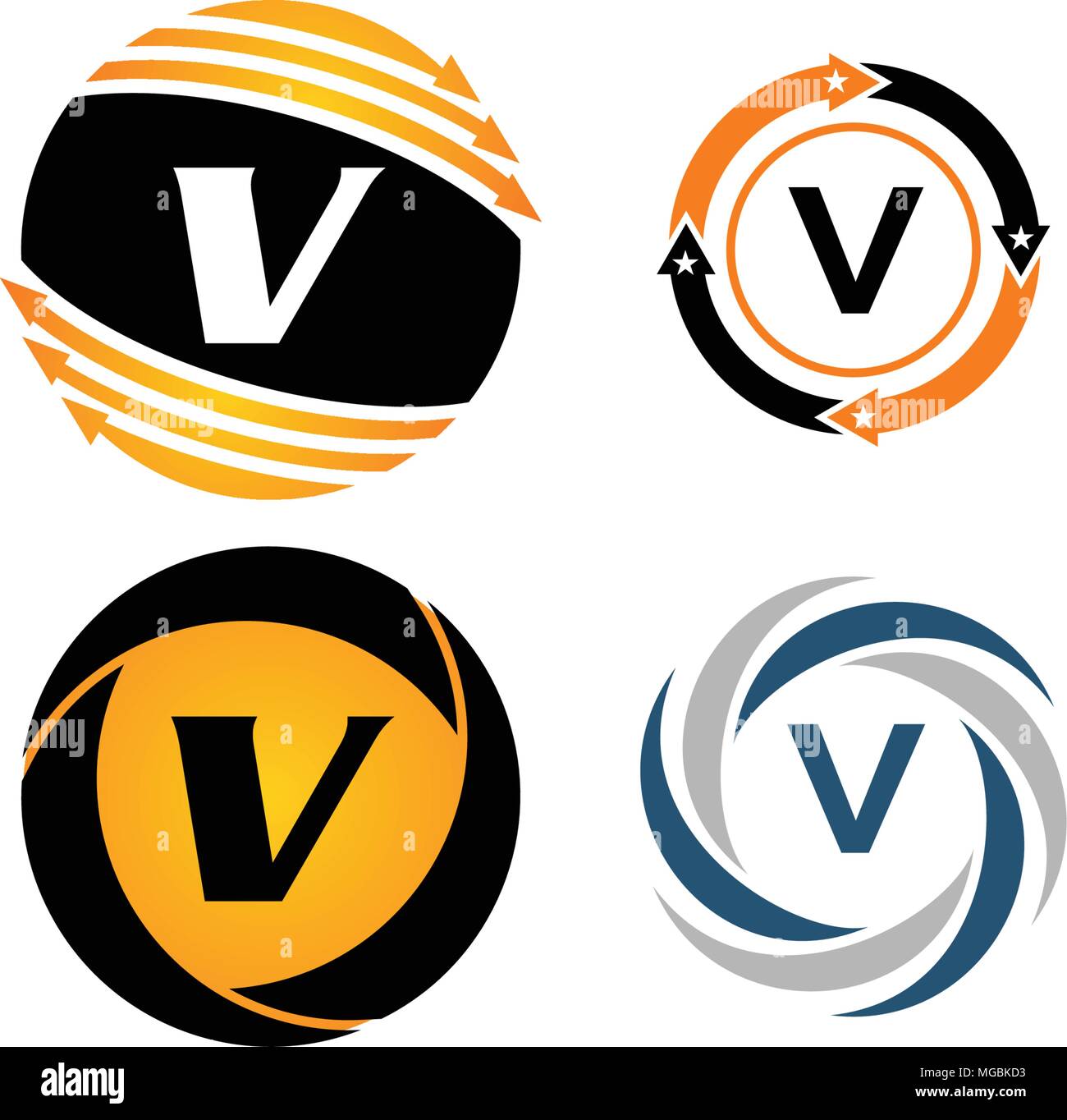 Dynamic Rotation Marketing V Distribution Set Stock Vector Image & Art ...