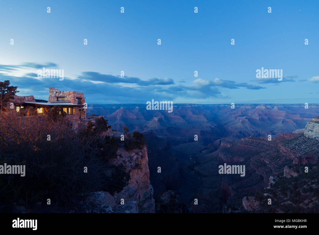 Grand Canyon Sunset. Southern Rim of national park in Arizona, outside ...