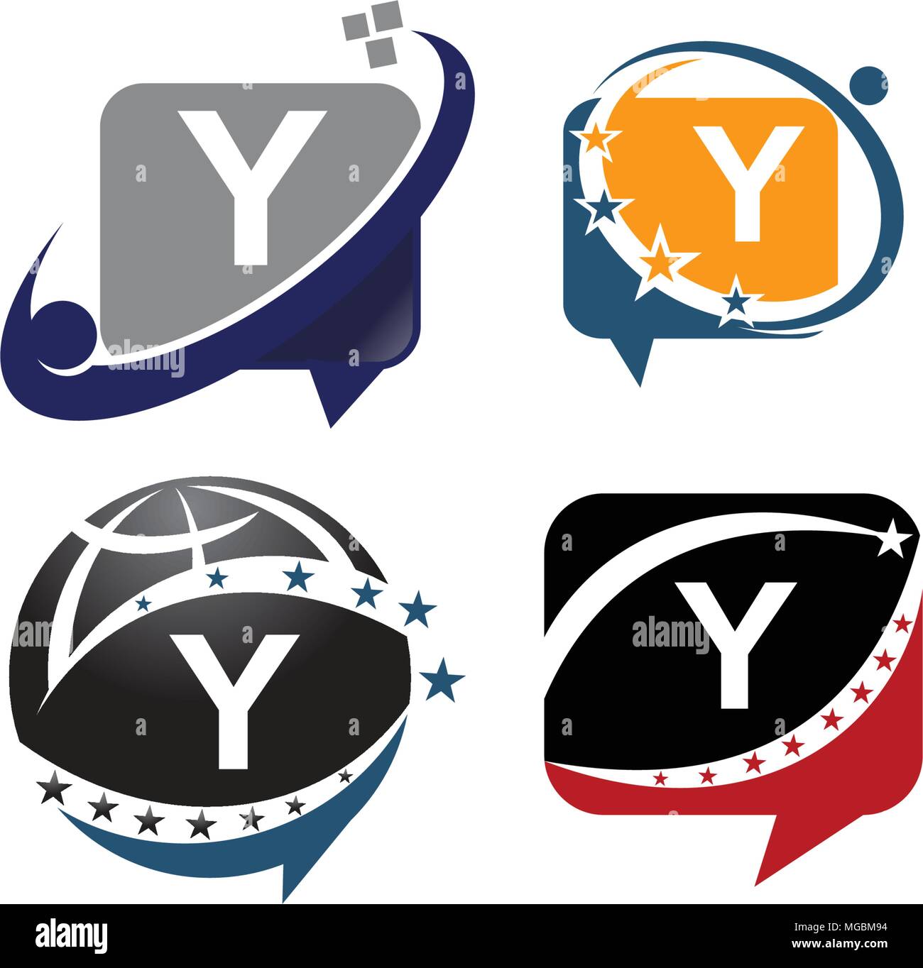 Sharing Solutions Y Template Set Stock Vector Image & Art - Alamy