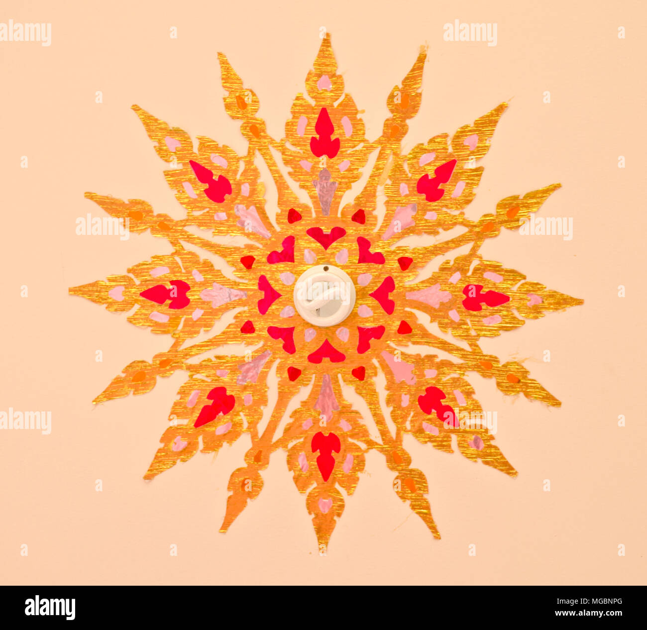 The ceiling of a Thai temple,thailand Stock Photo - Alamy