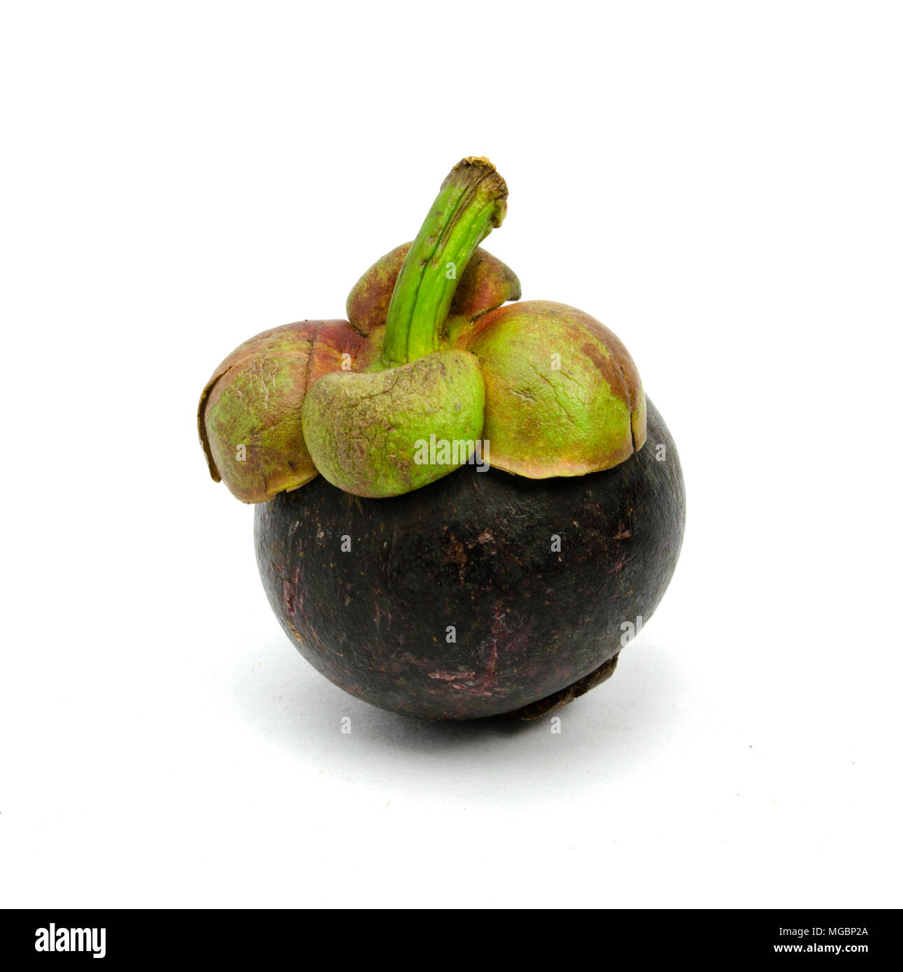 Mangosteen fruit and cross section showing Stock Photo - Alamy