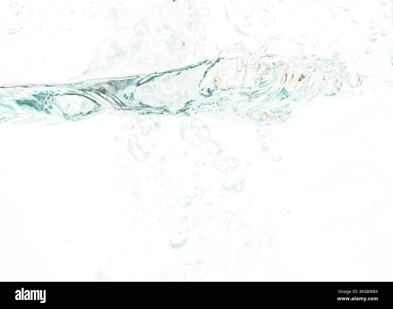 splash water on white background Stock Photo - Alamy