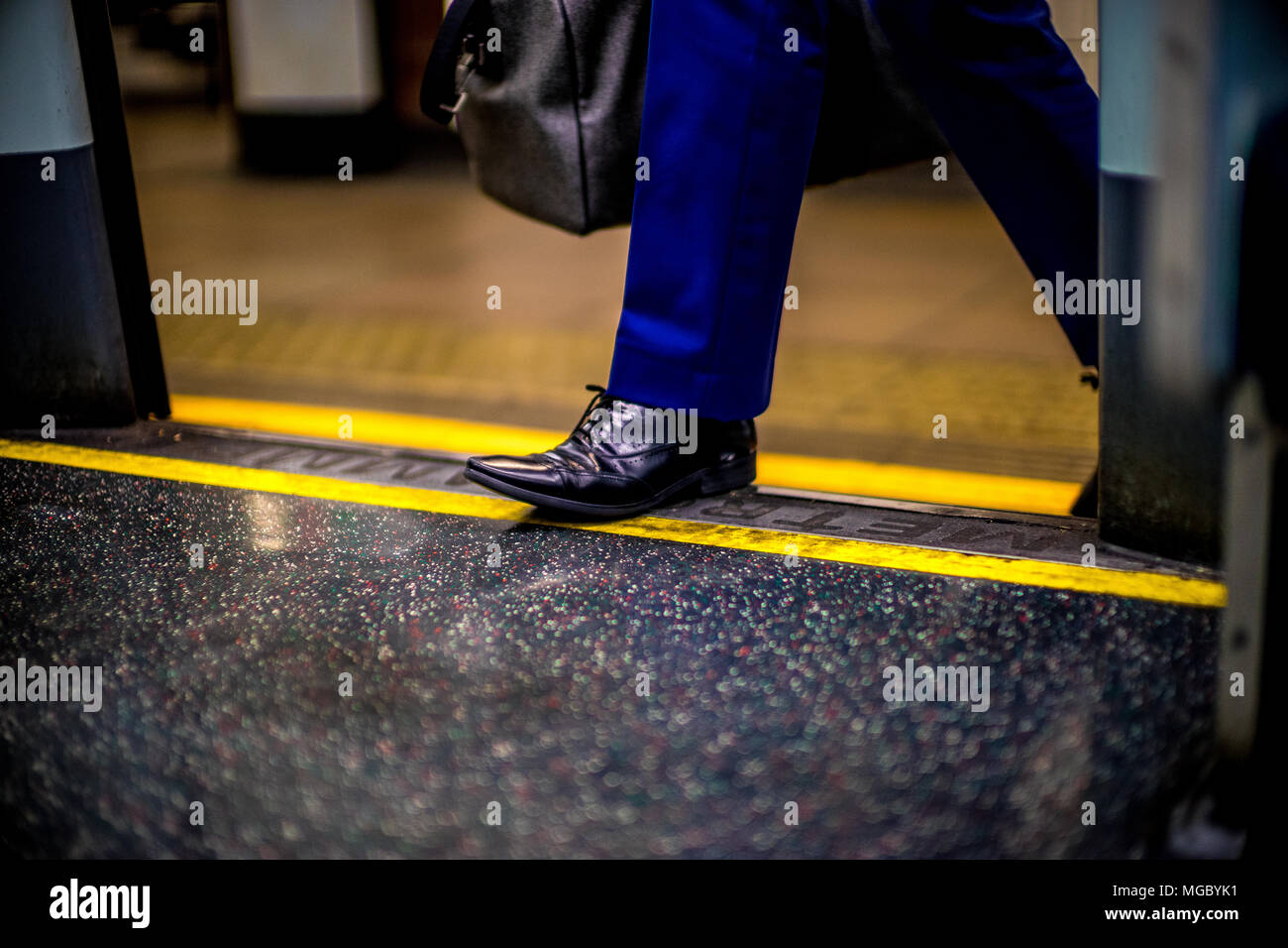 Businessman underground train hi-res stock photography and images - Alamy