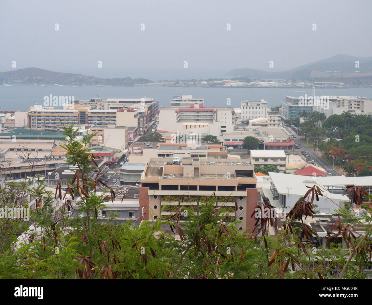 Noumea Cityscape From A Hill Lookout Stock Photo - Alamy