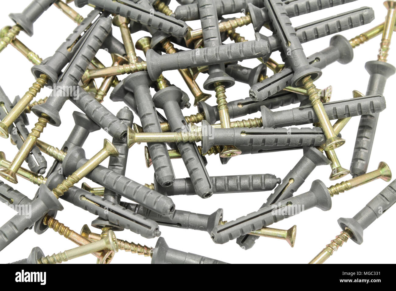 Construction loose dowels isolated on white background Stock Photo - Alamy