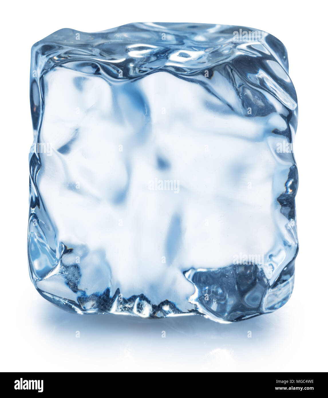 Ice cube. Macro shot of one ice cube. File contains clipping path Stock Photo - Alamy