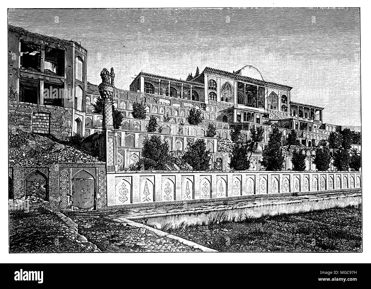 Terrace buildings near Schiras, 1904 Stock Photo - Alamy