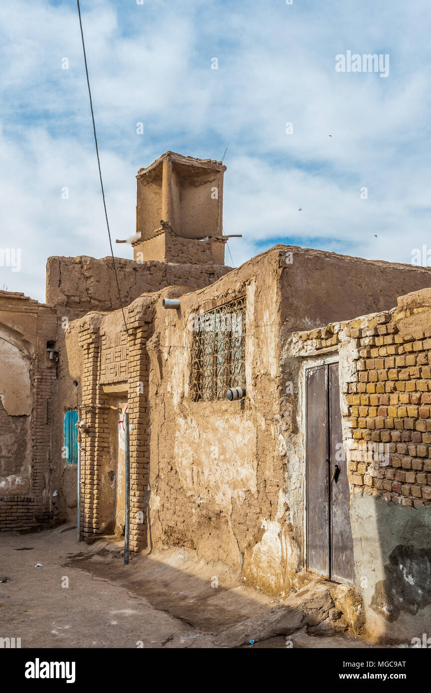 Street in ruins of Nushabad, Iran Stock Photo - Alamy