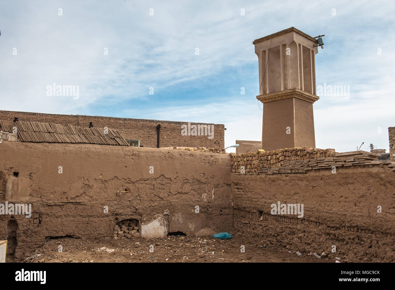 Top of a building in the old city in Iran, Asia Stock Photo - Alamy