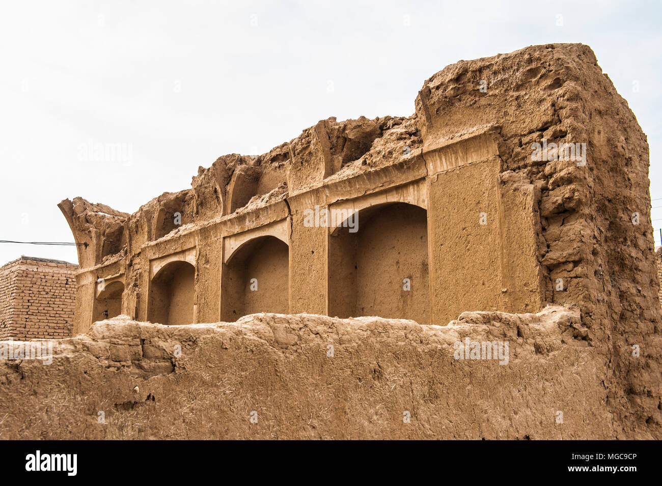 Ruins in the ancient area of Nushabad, Iran Stock Photo - Alamy