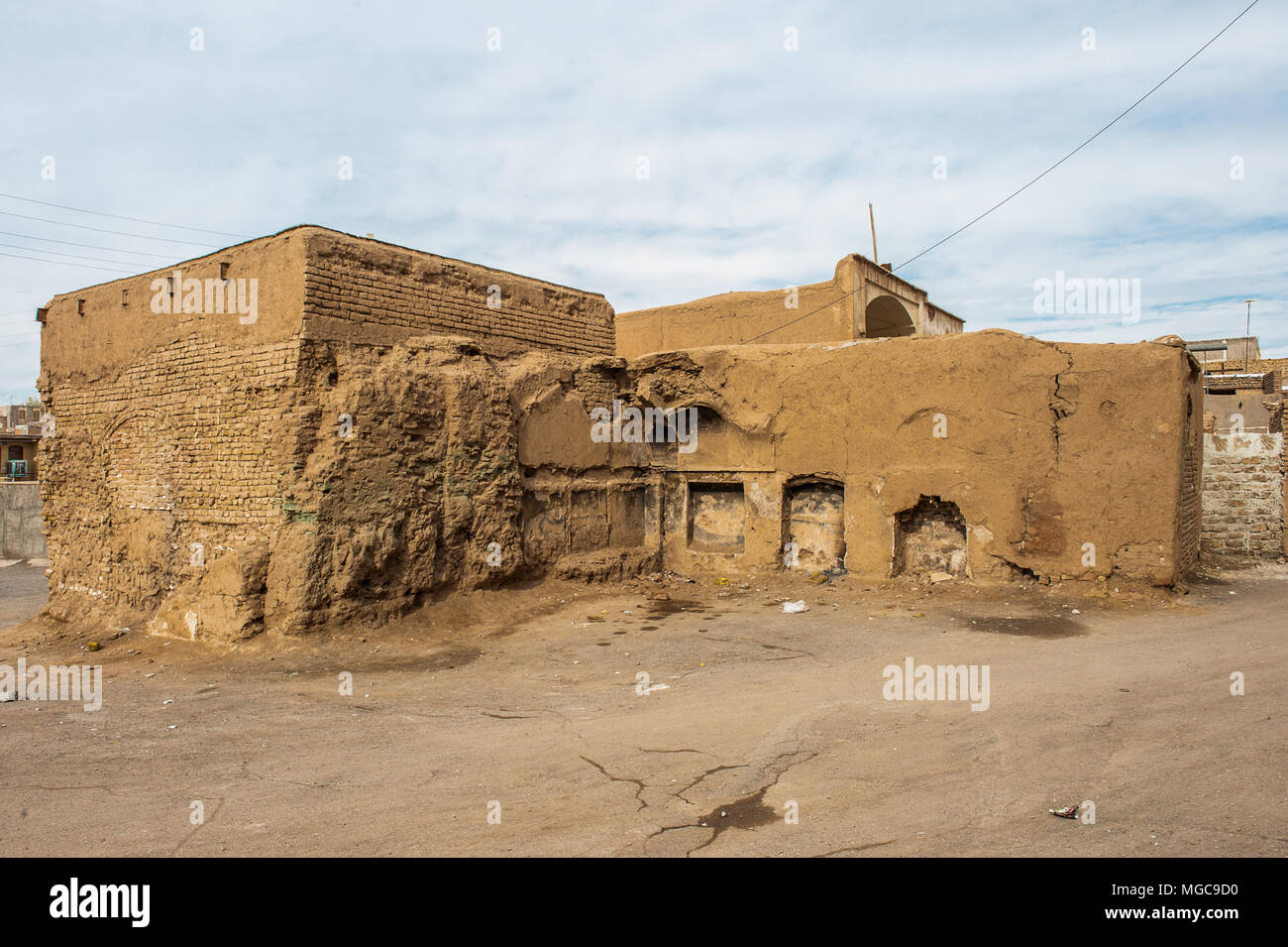 Ruins in the ancient area of Nushabad, Iran Stock Photo - Alamy