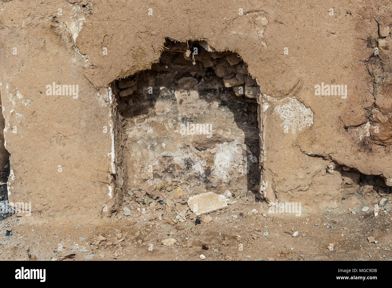 Ruins in the ancient area of Nushabad, Iran Stock Photo - Alamy