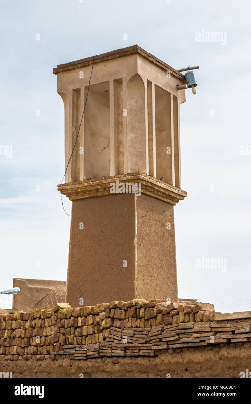 Ancient air cooler in Iran Stock Photo - Alamy