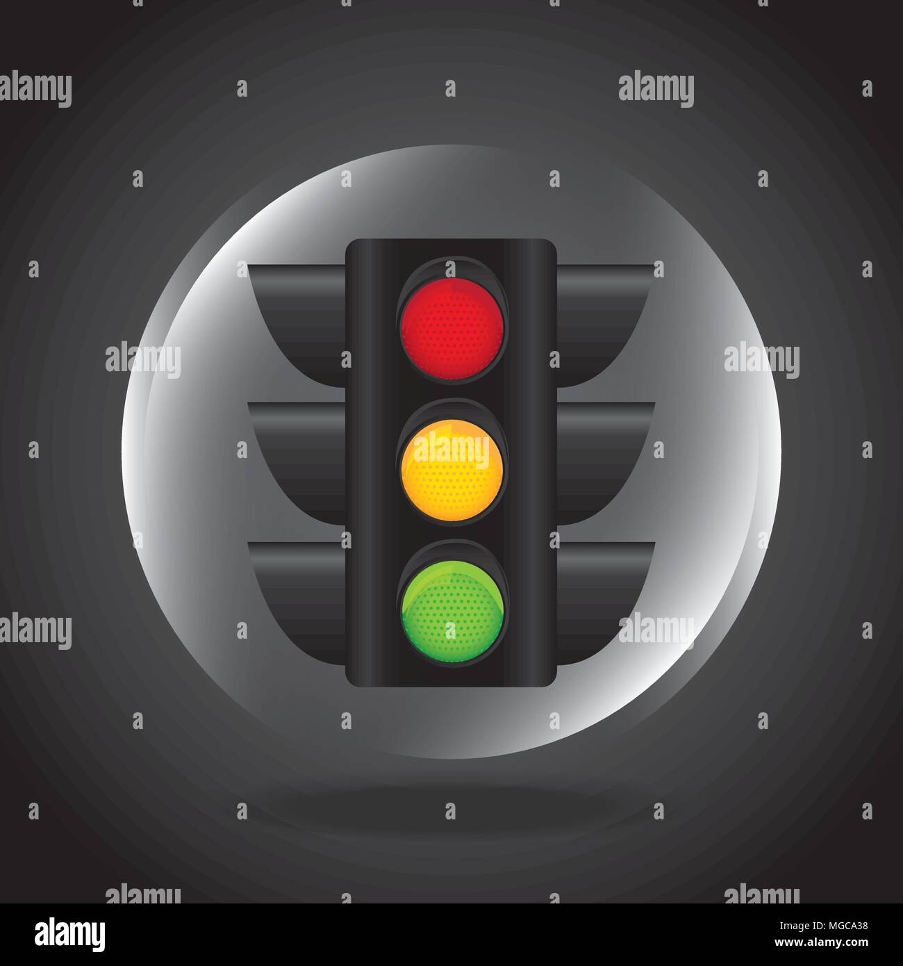 traffic signal design, vector illustration eps10 graphic Stock Vector ...