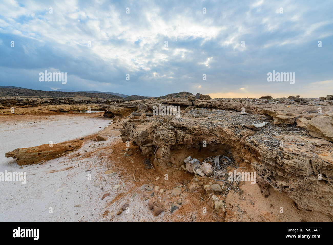 Rock formations on the Socotra Island, Yemen. UNESCO World Heritage ...
