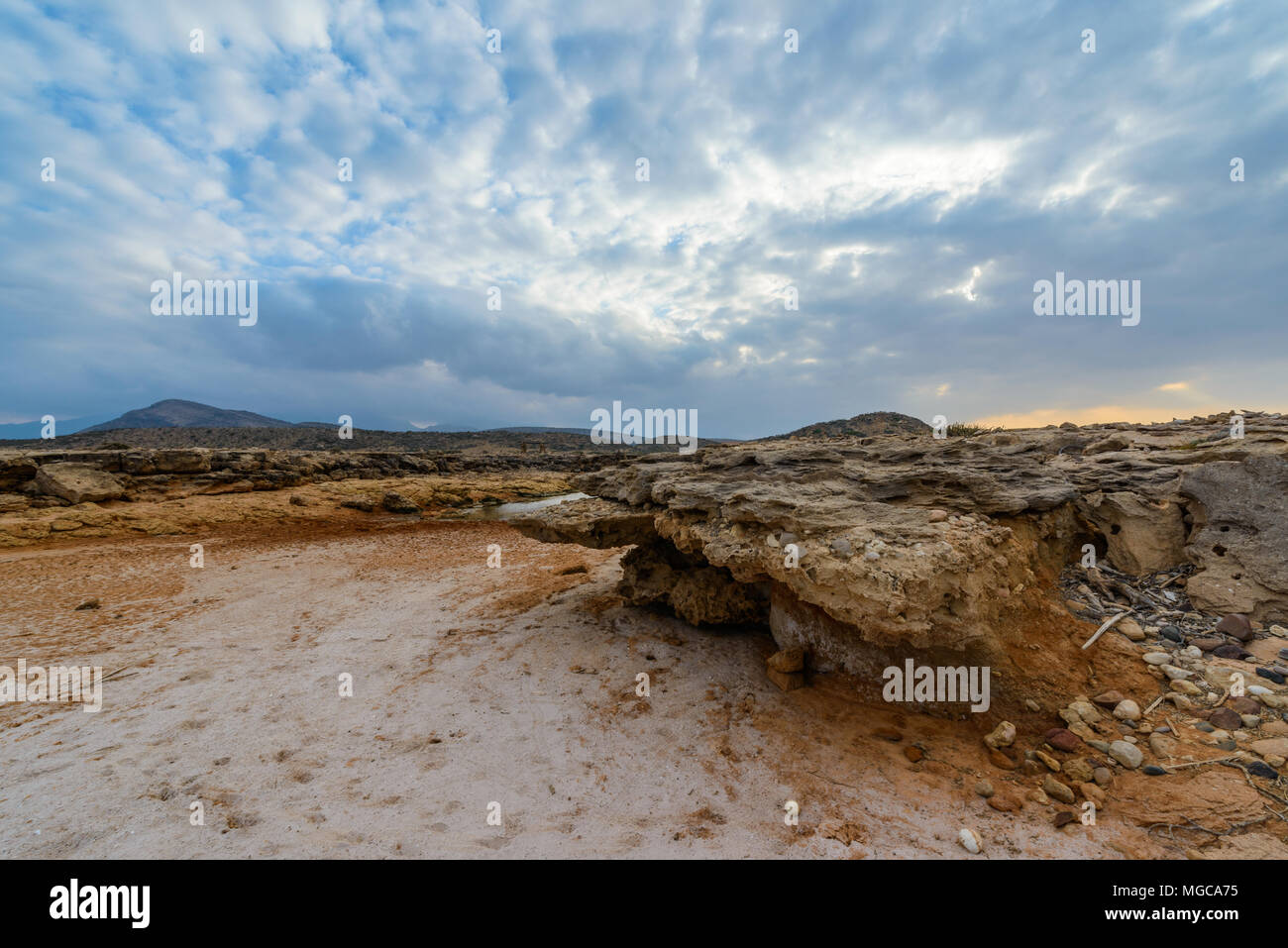 Rock formations on the Socotra Island, Yemen. UNESCO World Heritage ...