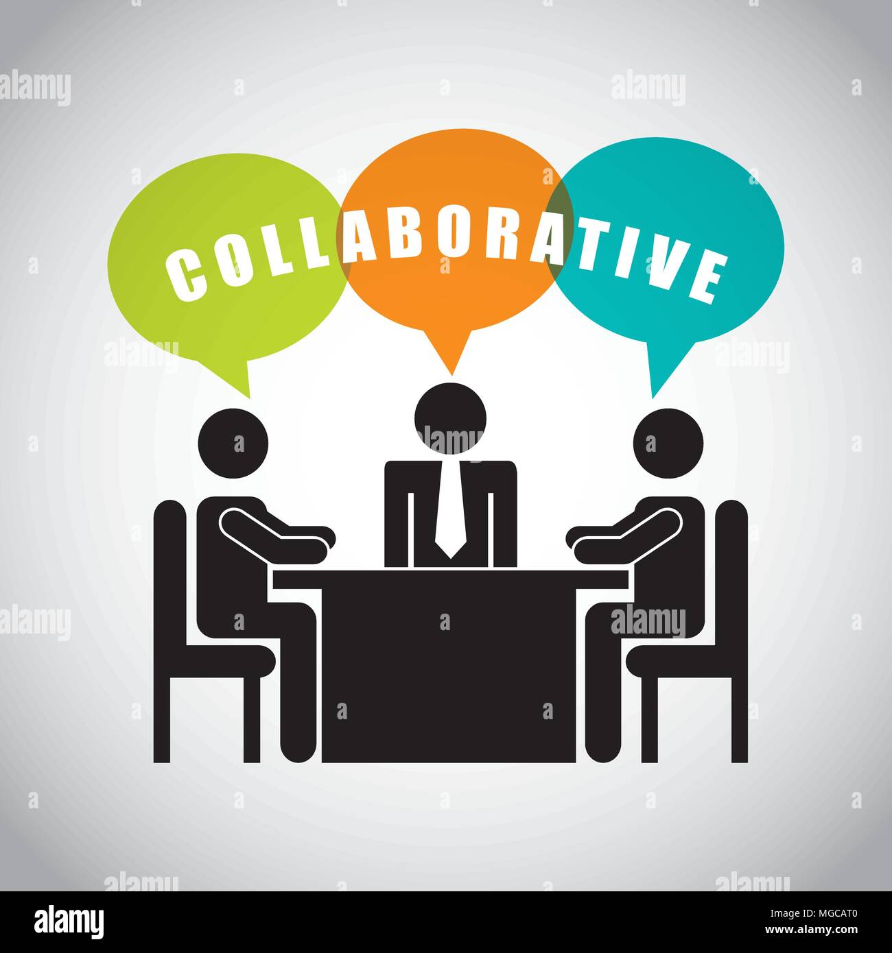 collaborative people design, vector illustration eps10 graphic Stock ...