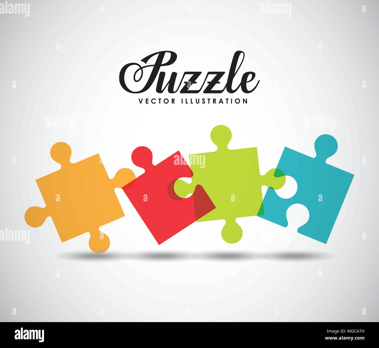 puzzle assembling design, vector illustration eps10 graphic Stock ...