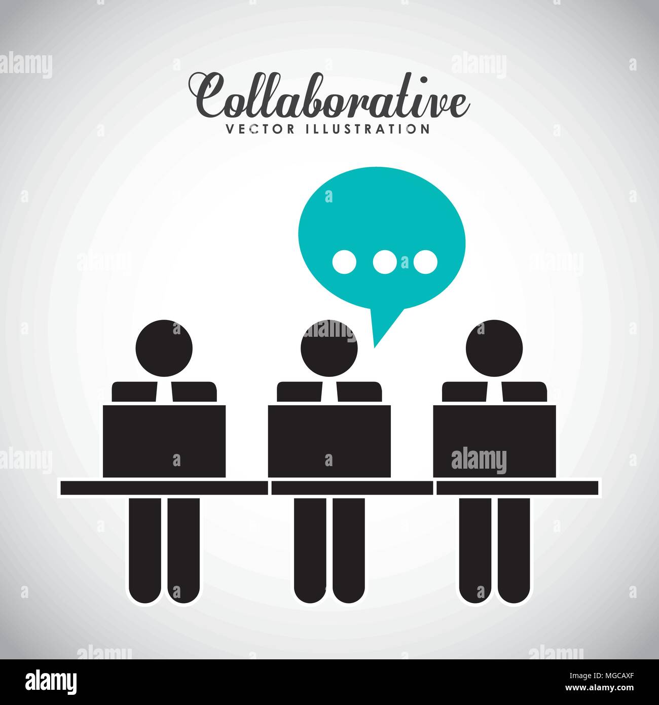 collaborative people design, vector illustration eps10 graphic Stock ...