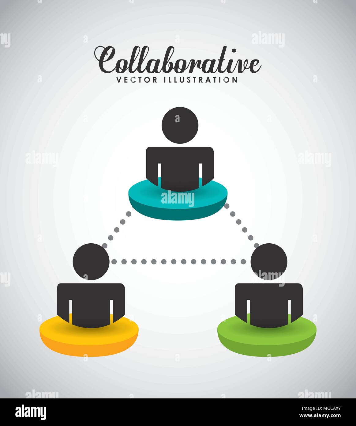 collaborative people design, vector illustration eps10 graphic Stock ...