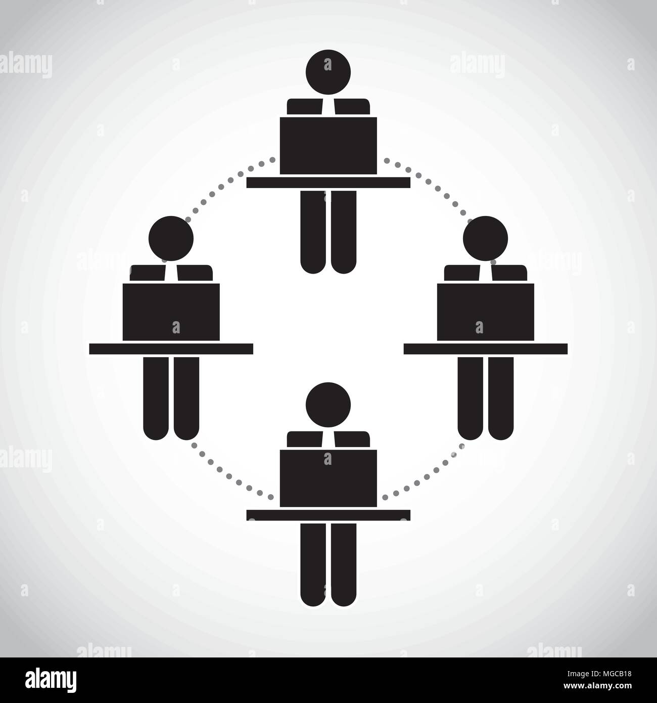 colaborative people design, vector illustration eps10 graphic Stock ...