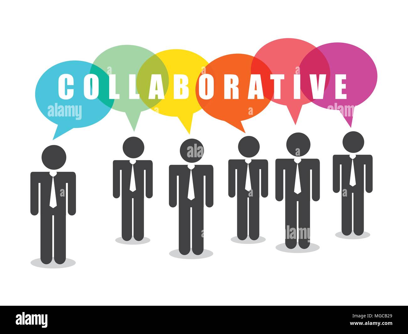 colaborative people design, vector illustration eps10 graphic Stock ...