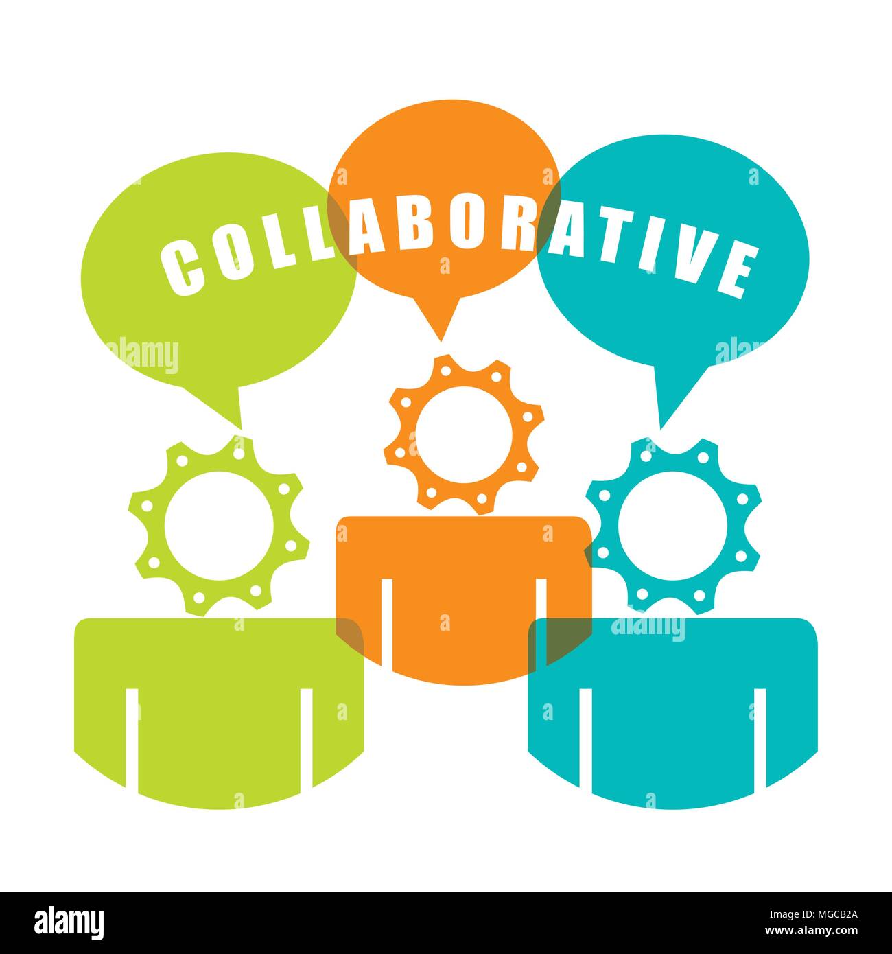 colaborative people design, vector illustration eps10 graphic Stock ...