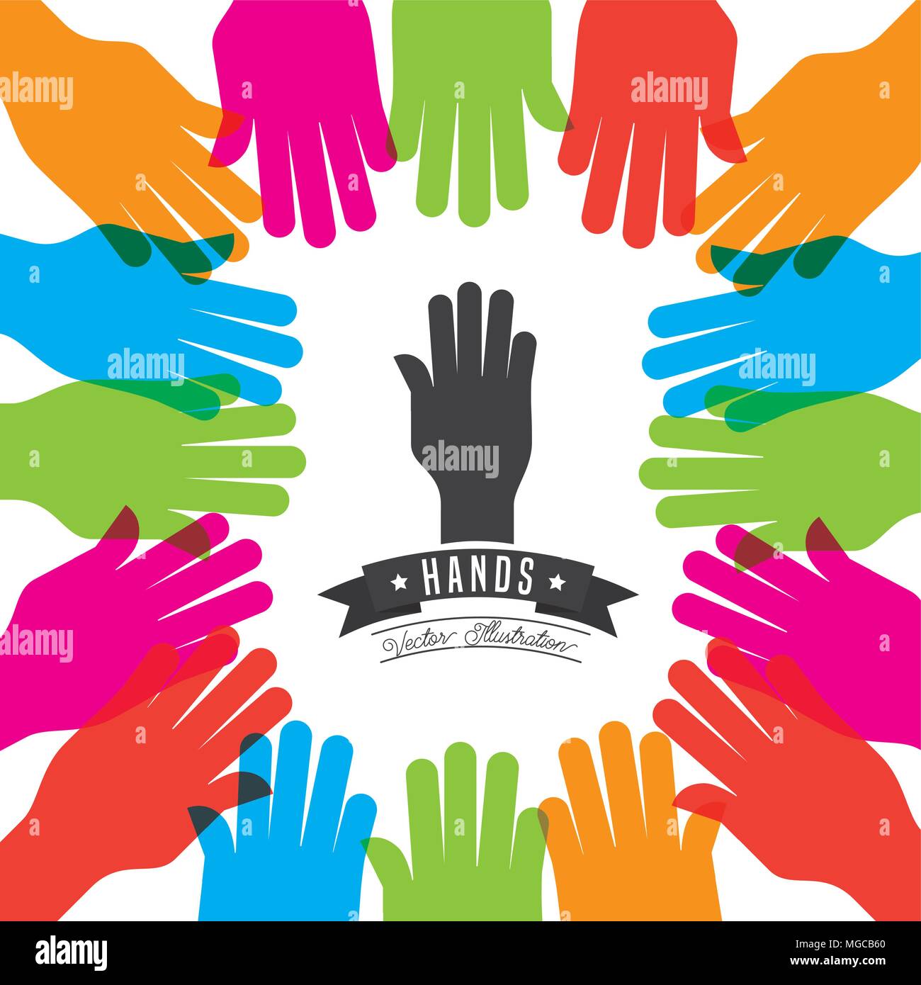 hand gestures design, vector illustration eps10 graphic Stock Vector ...
