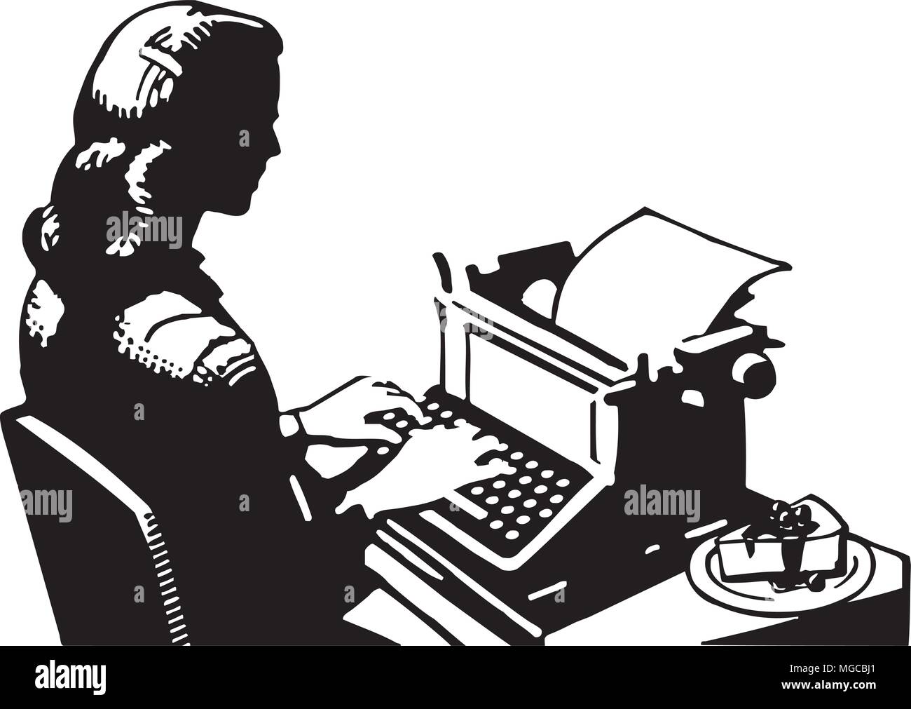 Typist hi-res stock photography and images - Alamy