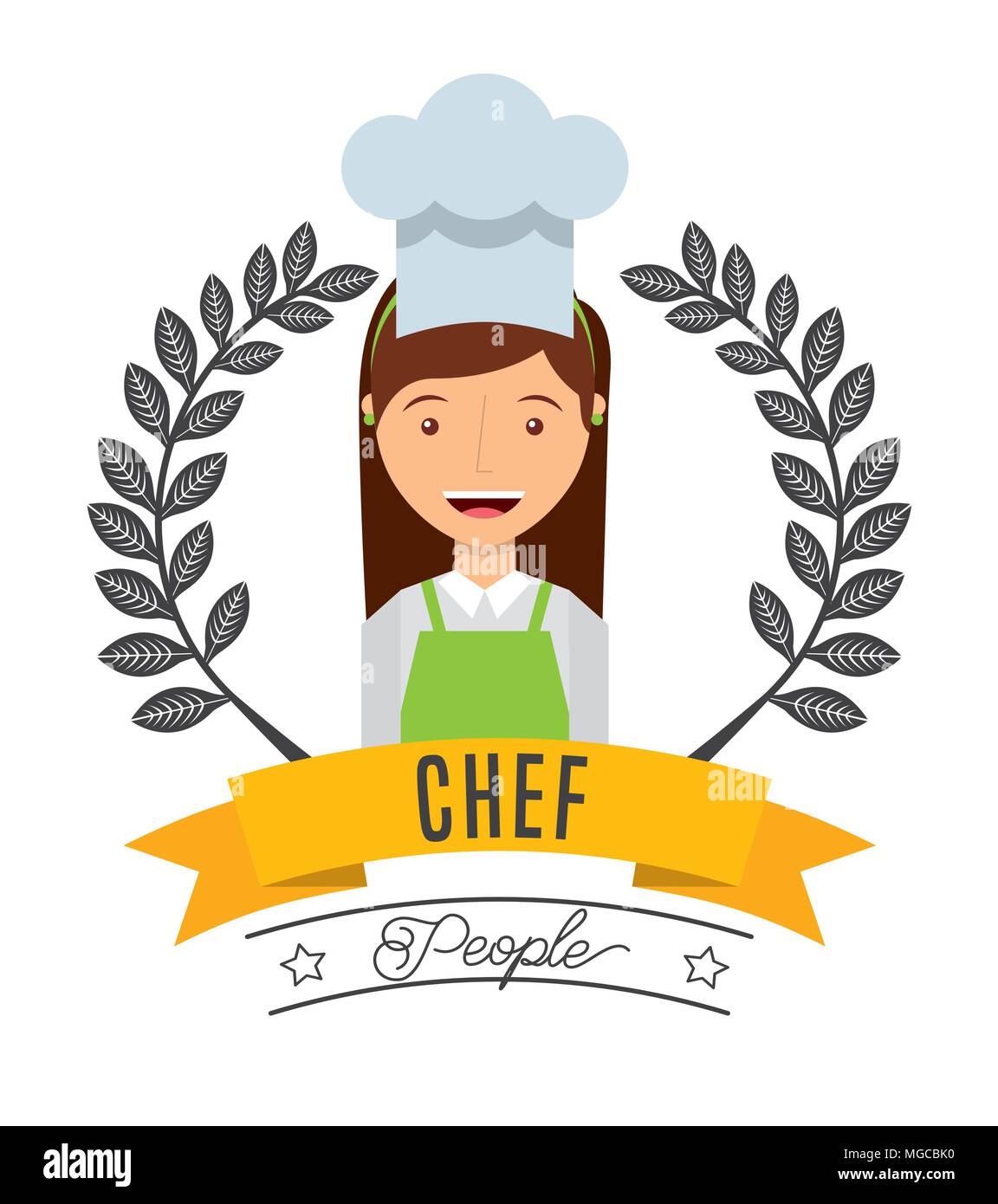 Isolated Female Chef Cartoon Design Cut Out Stock Images And Pictures Alamy