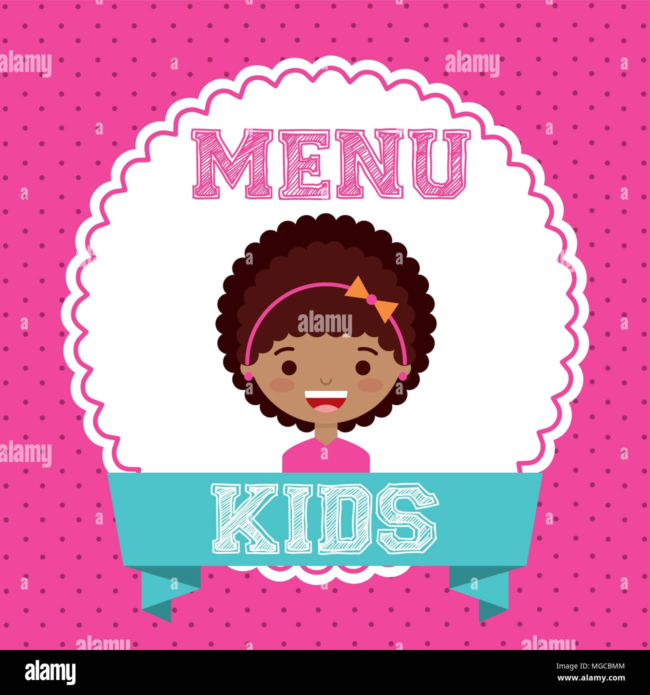 kids menu design, vector illustration eps10 graphic Stock Vector Image ...