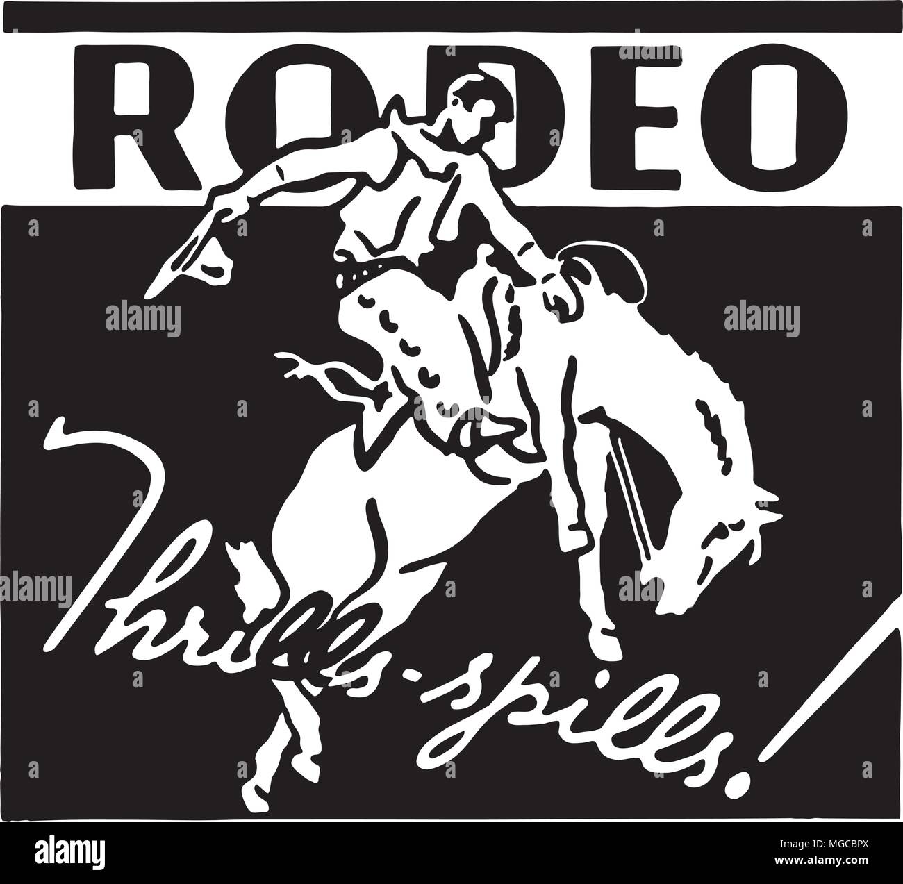 Rodeo riders Stock Vector Images - Alamy