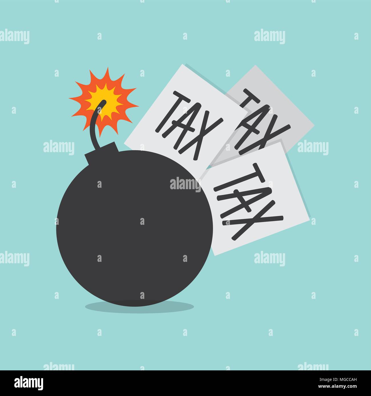 High tax cartoon Stock Vector Images - Alamy