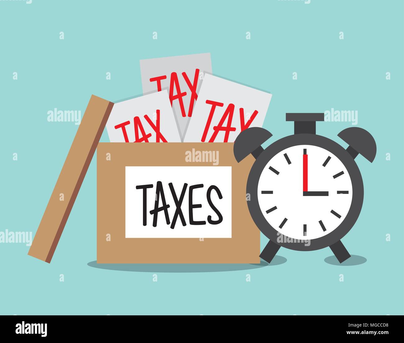 High tax cartoon Stock Vector Images - Alamy