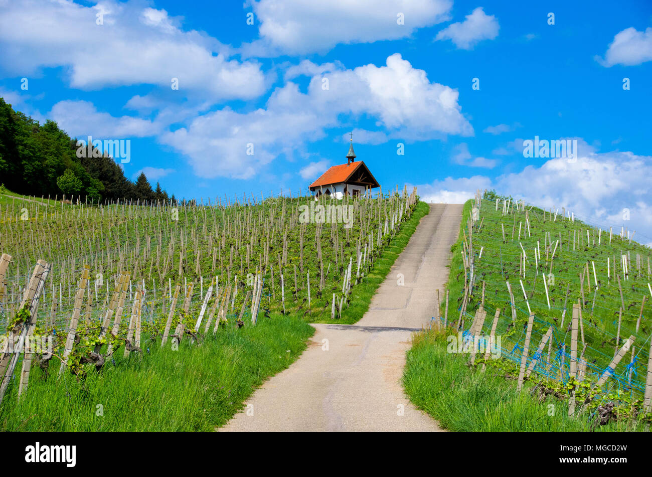 Ohlsbach and it's picturesque church Stock Photo - Alamy