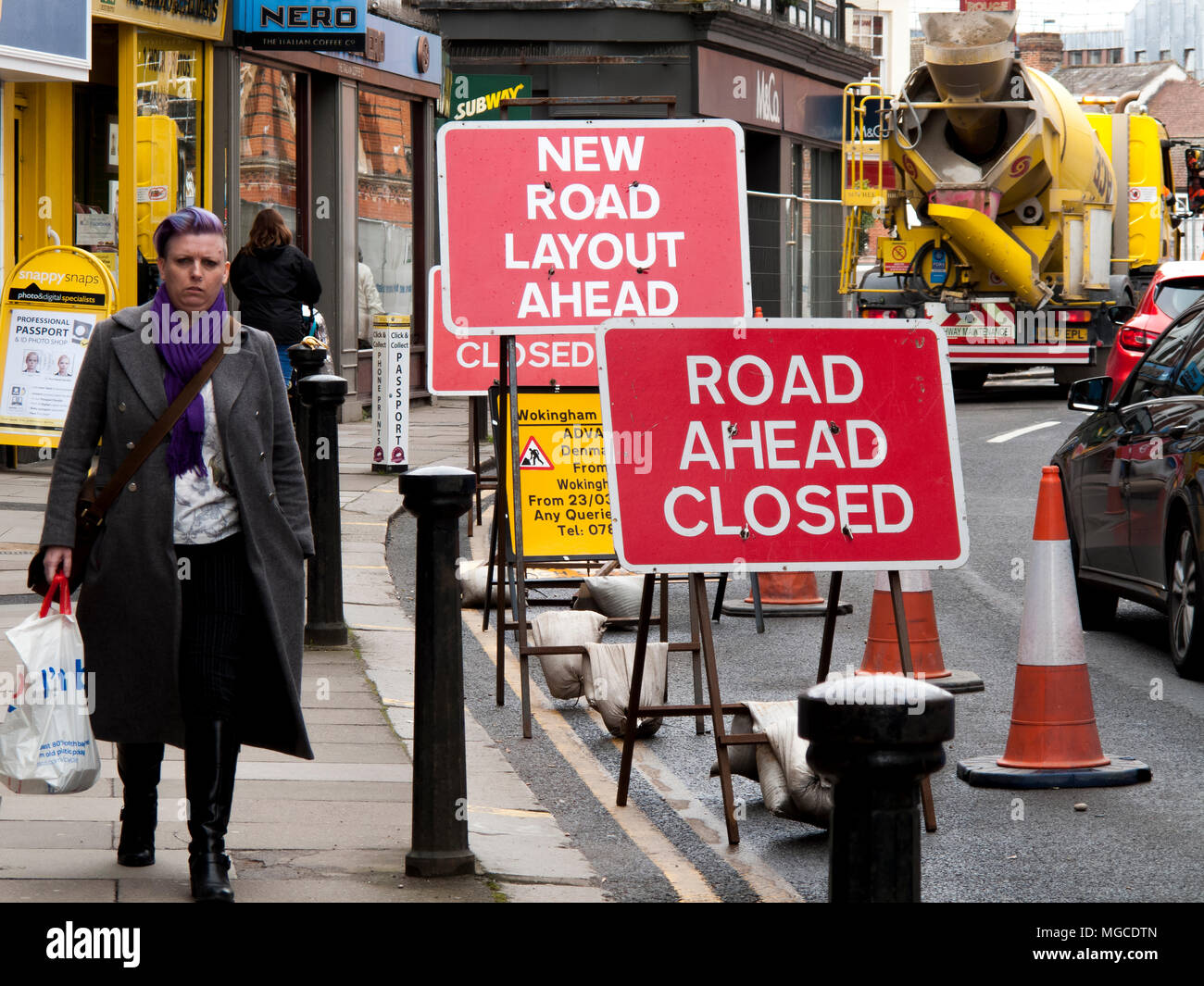 Peach place redevelopment construction site in town centre, new ...
