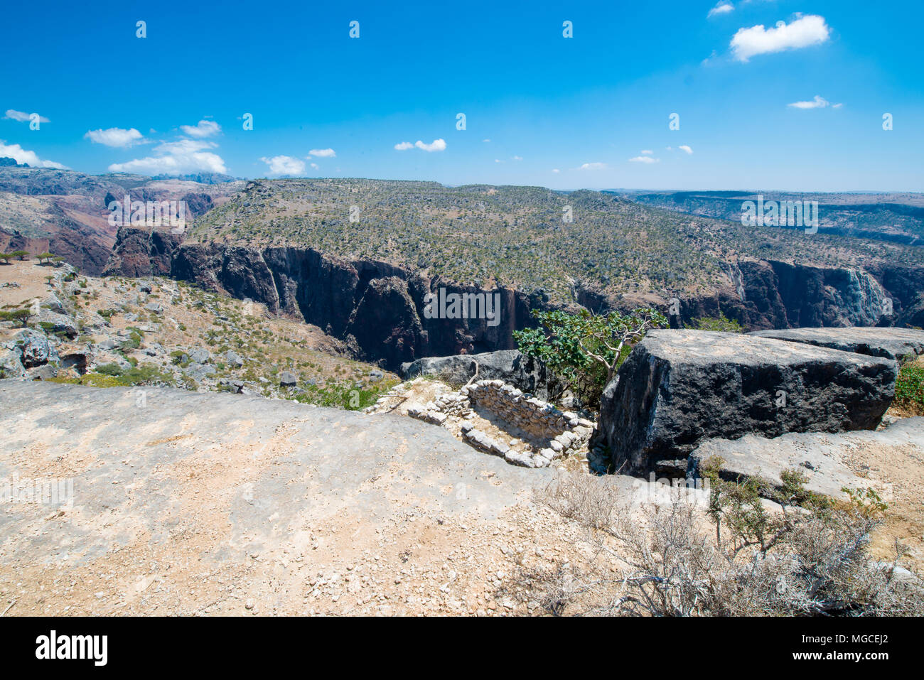Rocks of the Socotra Island in Yemen. Socotra Archipelago is a UNESCO ...