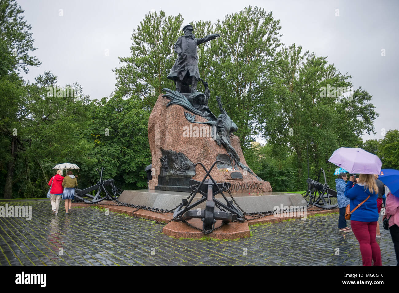 KRONSTADT, SAINT PETERSBURG, RUSSIA - AUGUST 21, 2017: the monument to ...