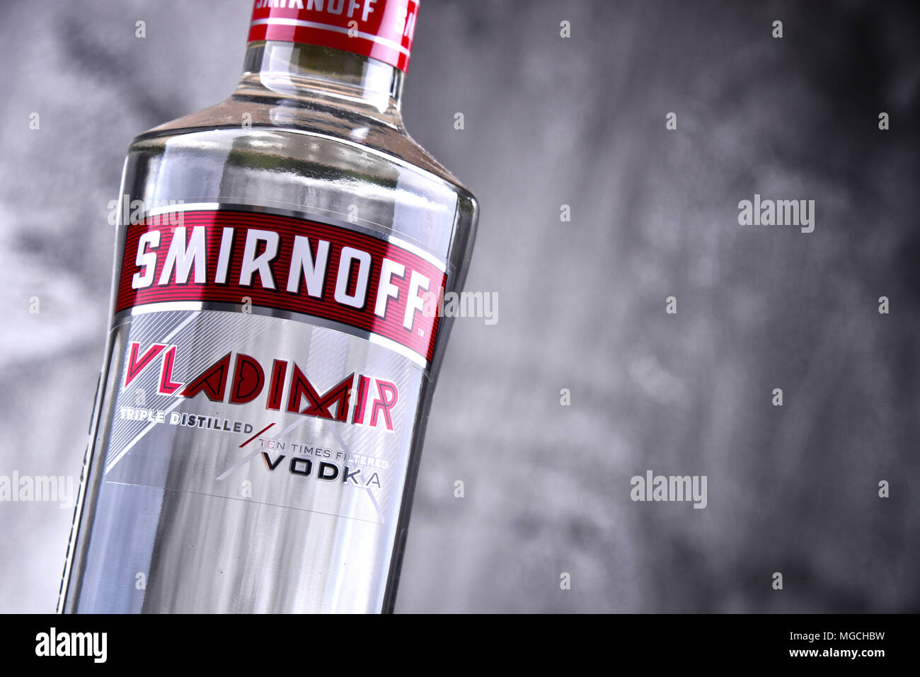 Smirnoff vodka bottle hi-res stock photography and images - Alamy