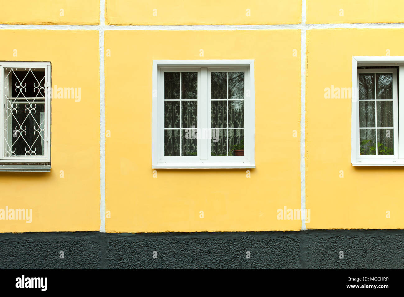 Apartment building close up, Condominium construction. Trendy vivid ...