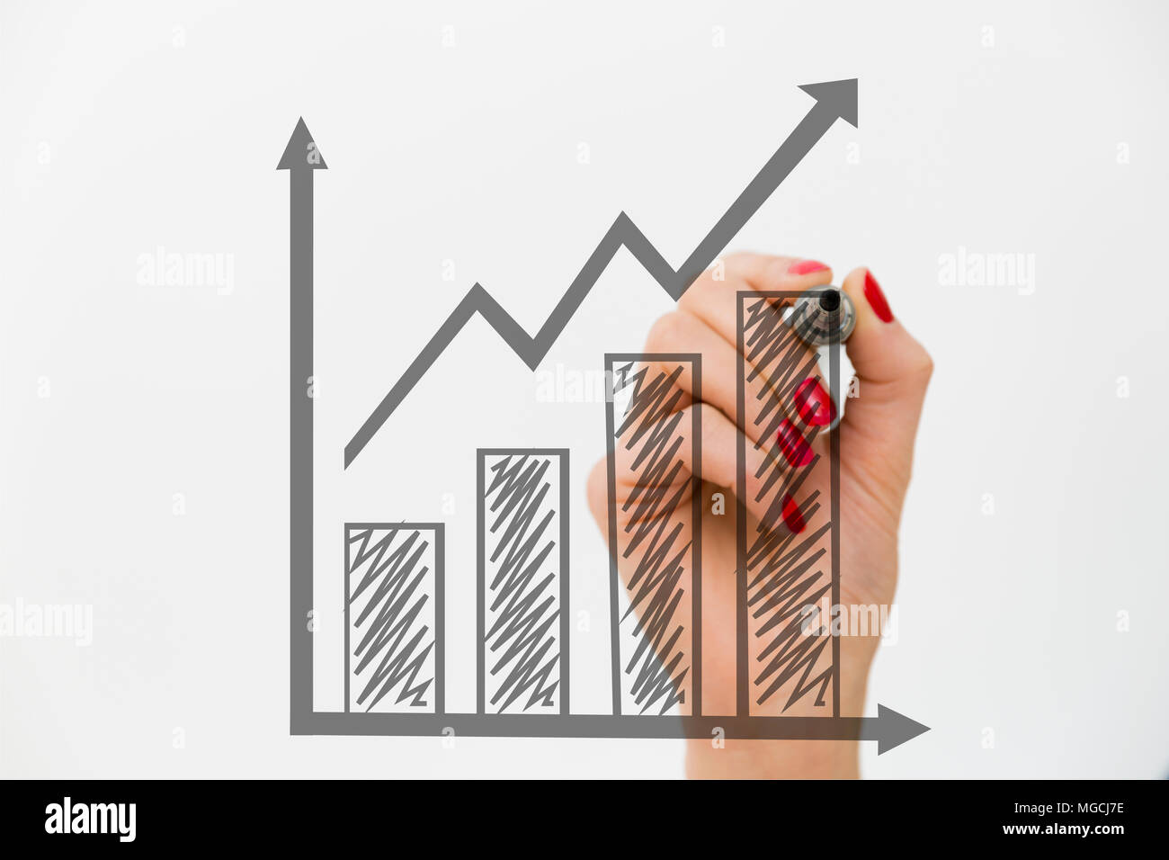 Graphs charts drawing hi-res stock photography and images - Alamy