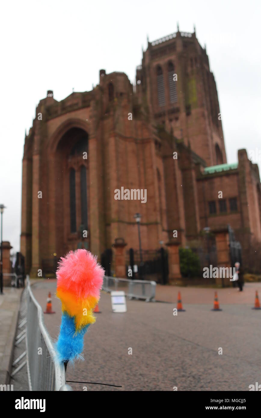 The funeral of Sir Ken Dodd at Liverpool’s Anglican Cathedral Featuring ...