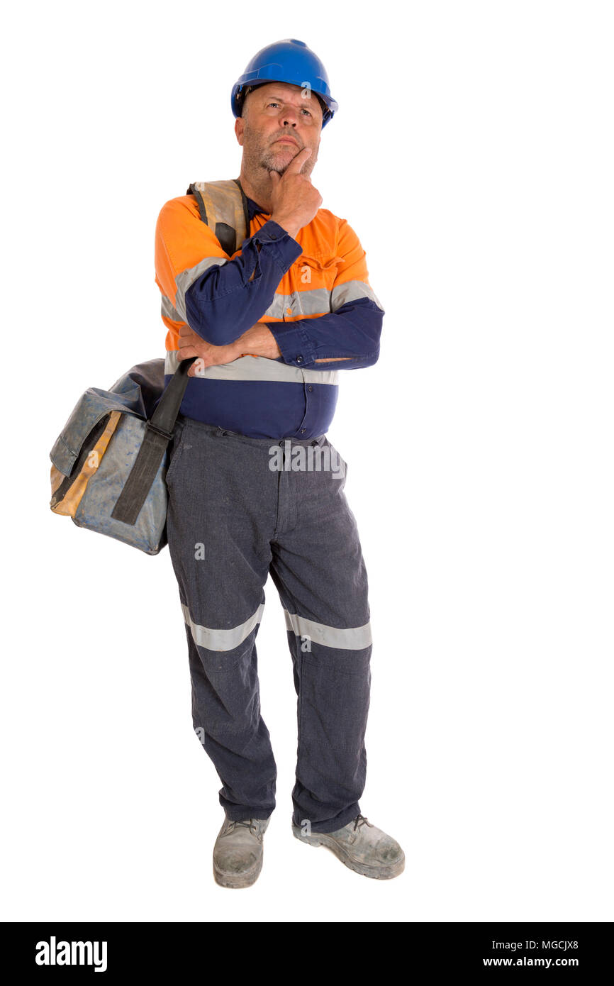 Person thinking on white hi-res stock photography and images - Alamy