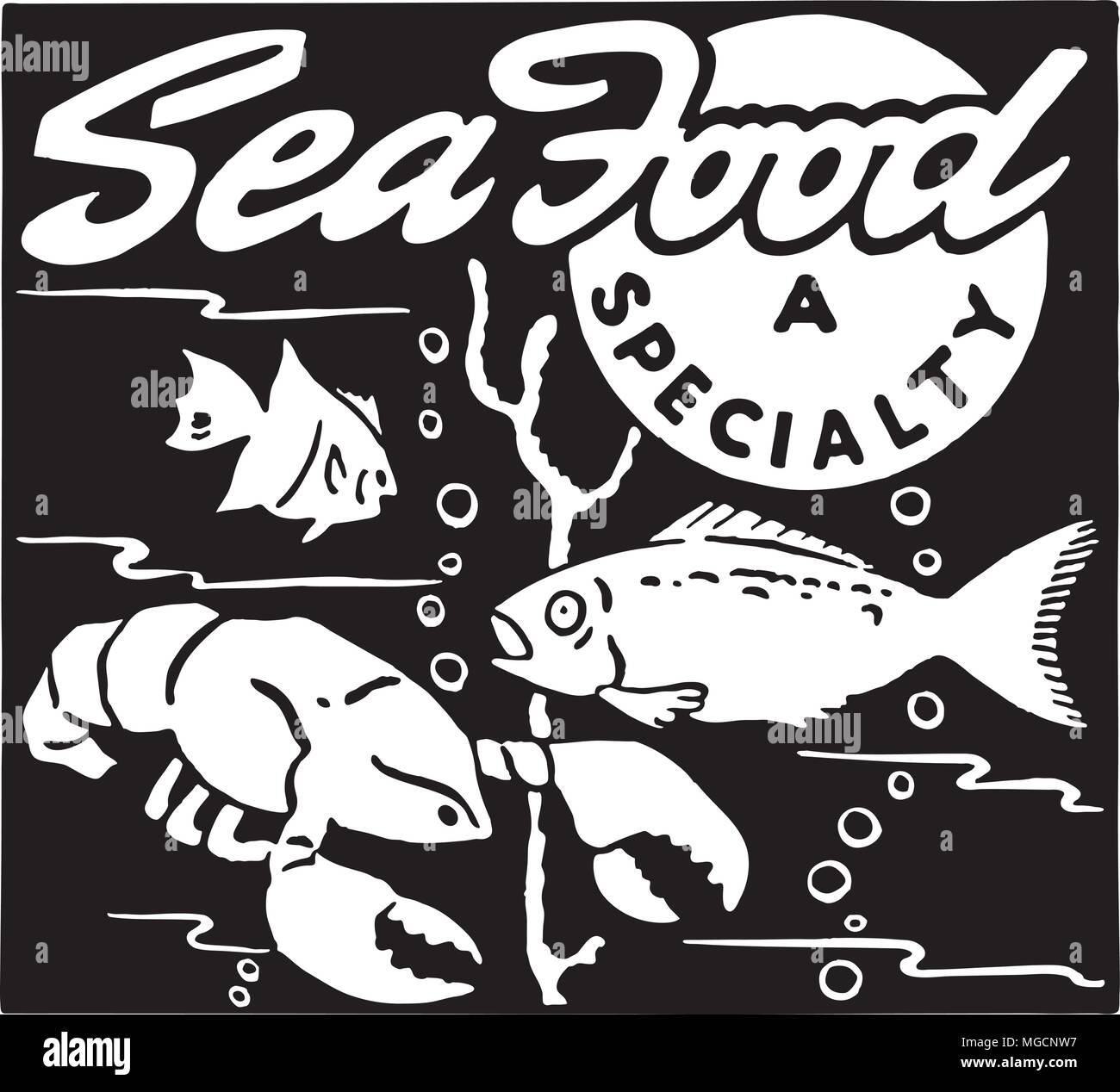 Seafood restaurants Stock Vector Images - Alamy